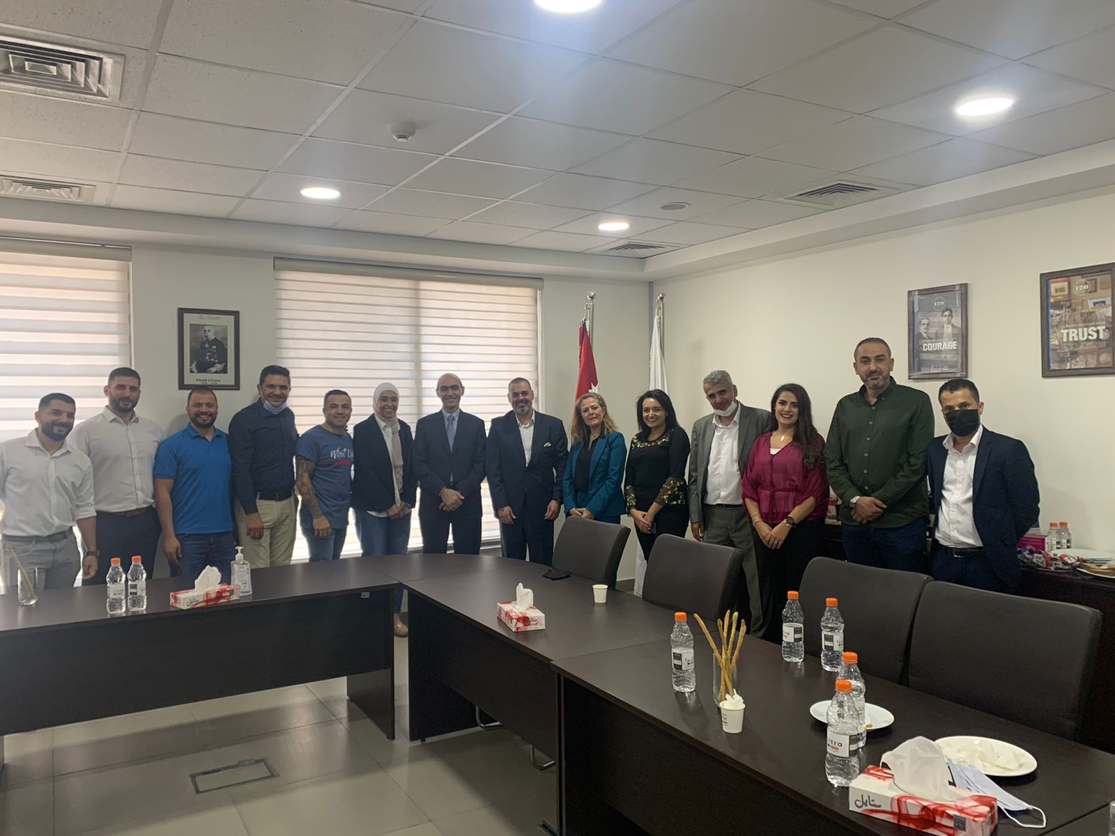 Representatives of the Lebanese Embassy, Mr. Georges Fadel and Mrs ...