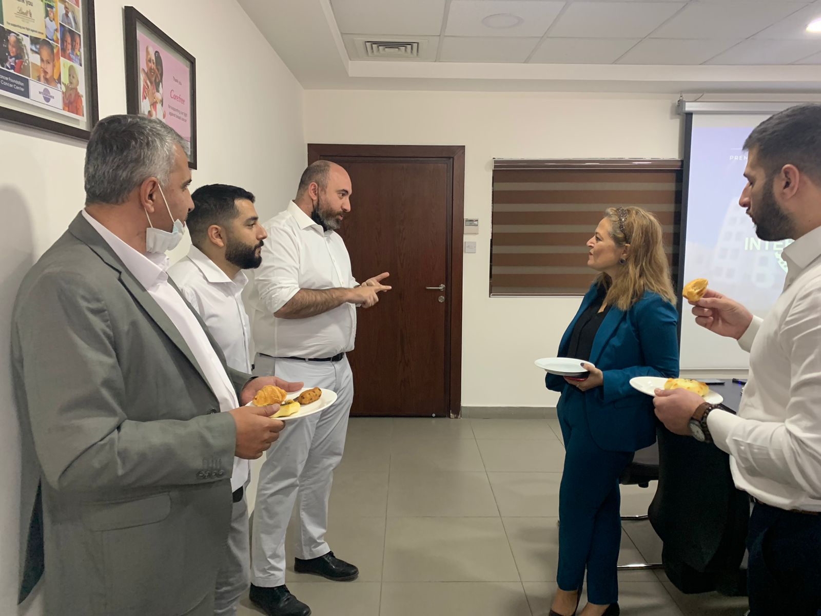Representatives of the Lebanese Embassy, Mr. Georges Fadel and Mrs ...
